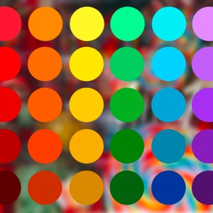 Candy Shop Color Palette Set of 30 Color Swatches - Etsy