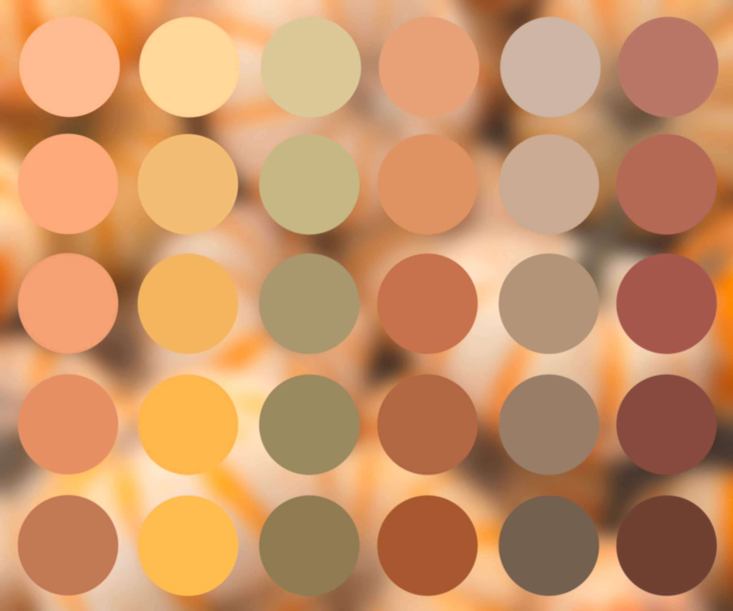 Pastel Autumn Color Palette Set of 30 Color Swatches - Etsy