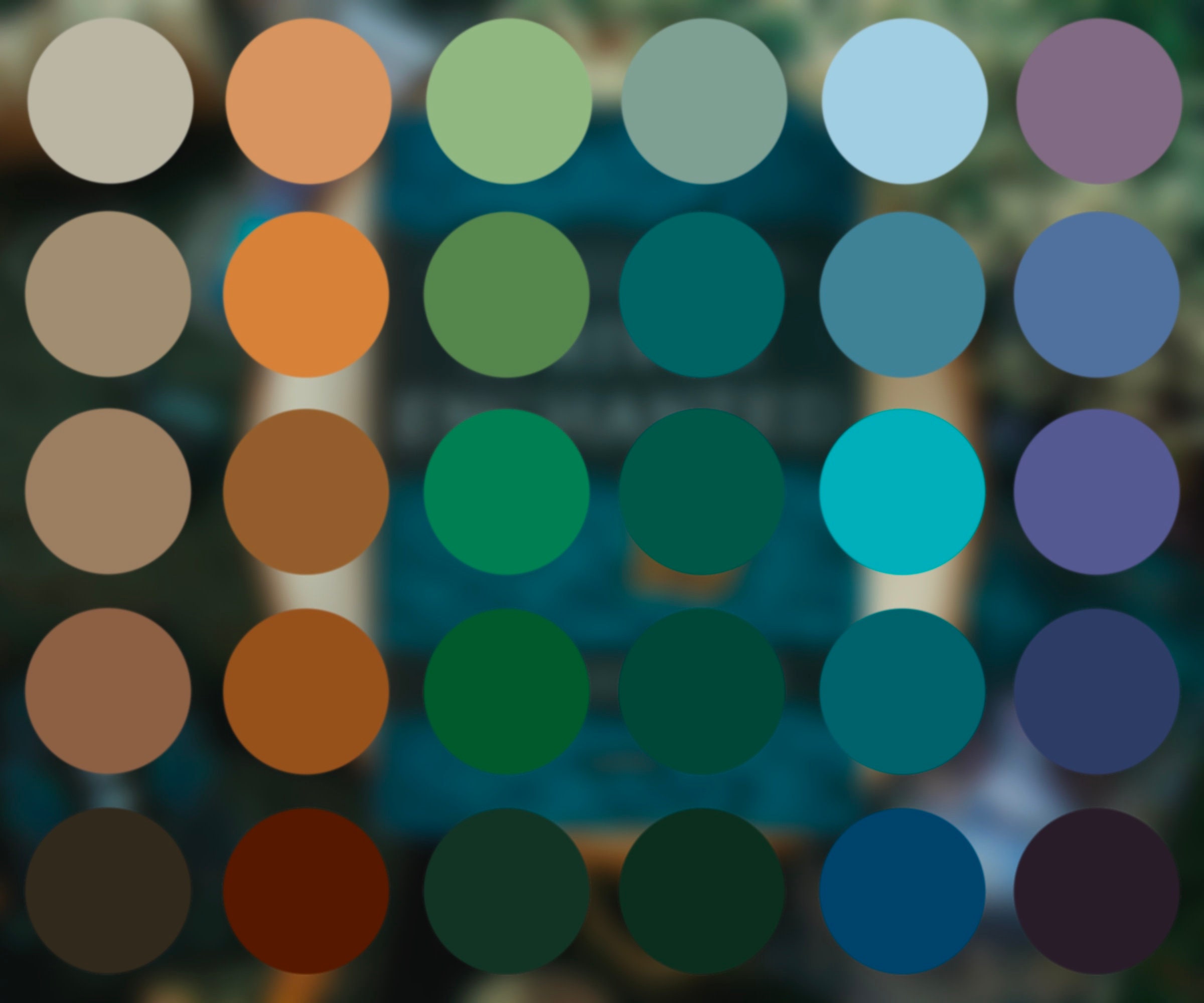 Dark Cottage Core Color Palette Set of 30 Color Swatches - Etsy