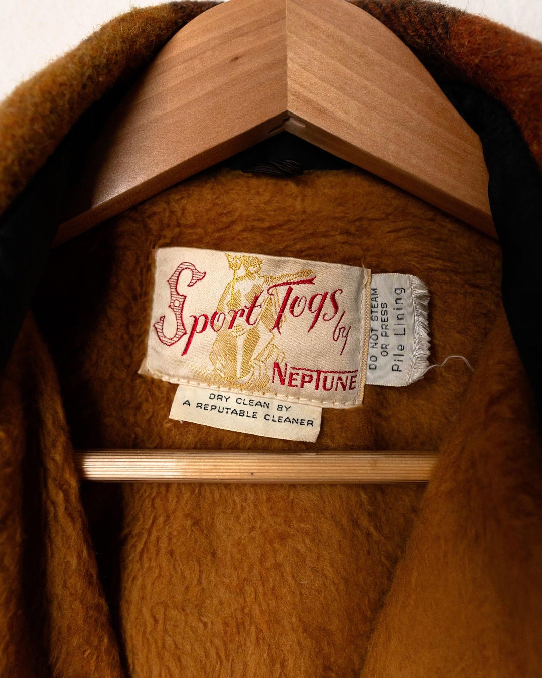 1950s Vintage Sport Togs Faux Fur Lined Thick Plaid Flannel Jacket Made ...