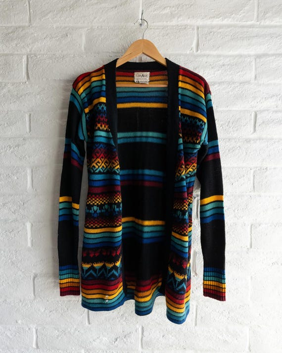 1970s Collage Southwestern Native American Striped Ca… - Gem