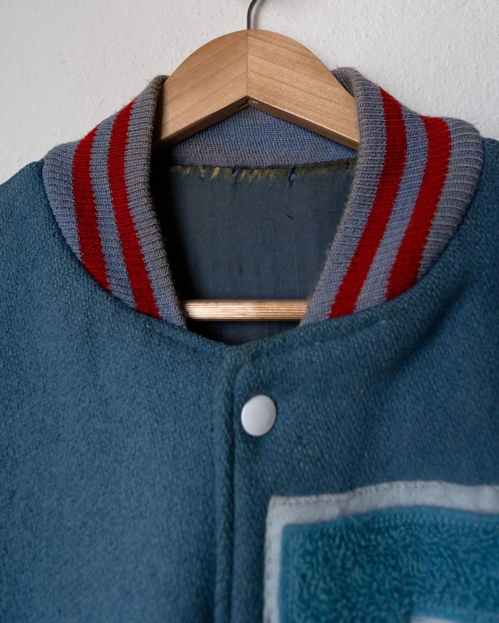 80s Vintage P Letterman Wool Football Varsity Jacket Blue - Etsy