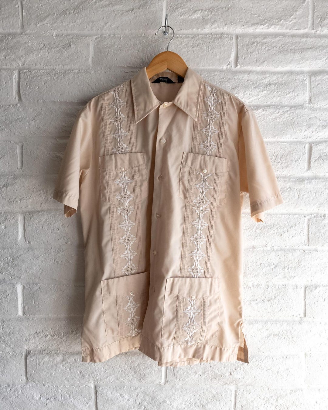 1970s Vintage Premier Perm Press Guayabera Button up Shirt - Etsy