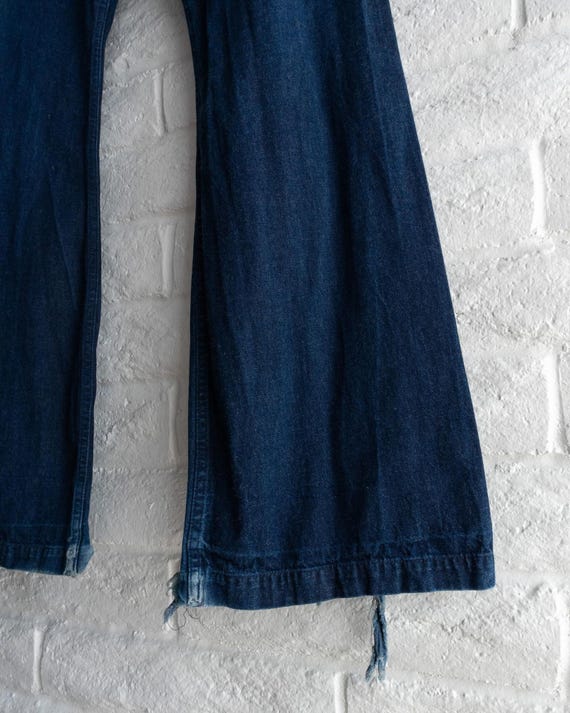 1960s Vintage Seafarer Dungaree Denim Bell Bottom Pan… - Gem