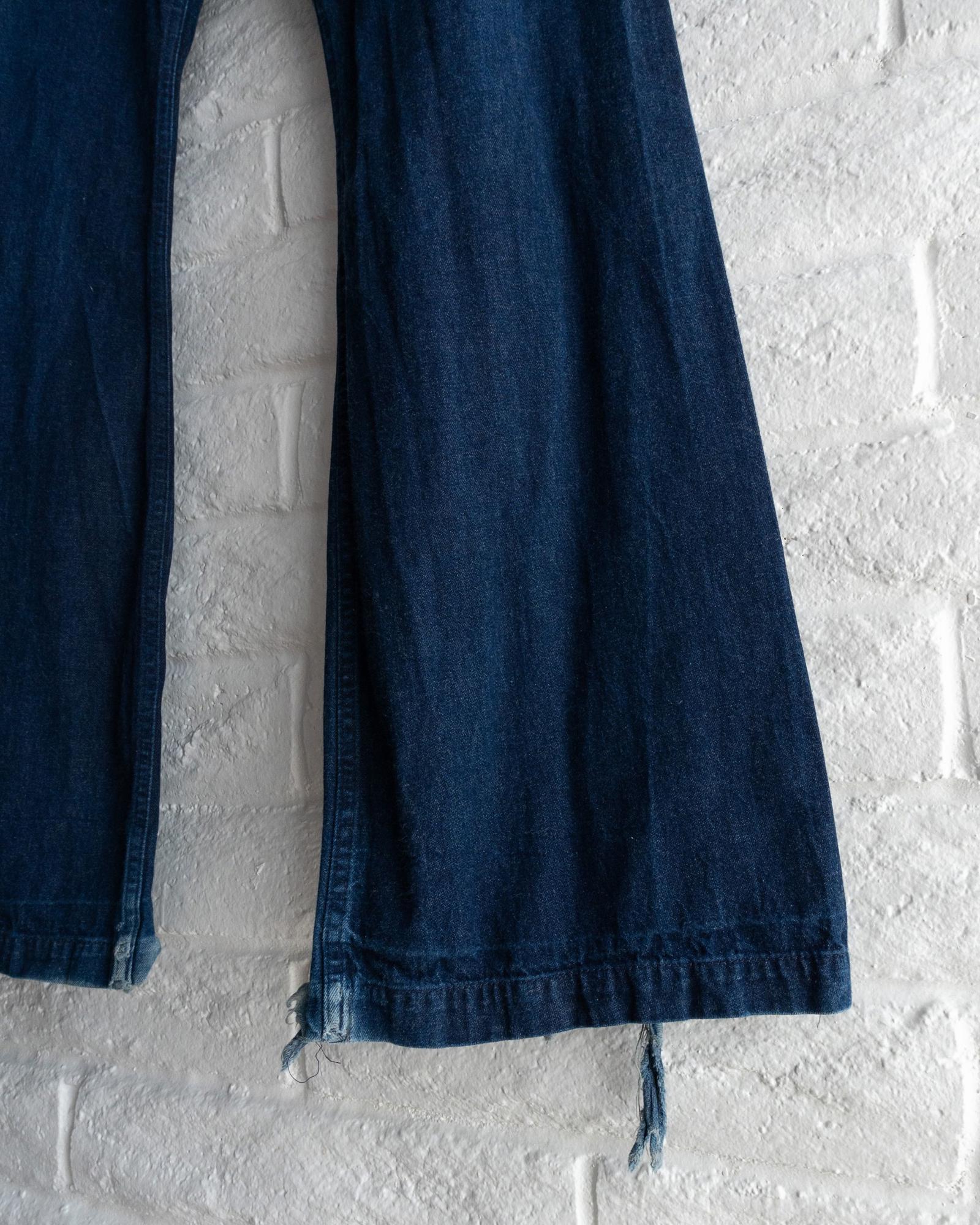 1960s Vintage Seafarer Dungaree Denim Bell Bottom Pants - Etsy