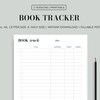 Book Tracker Printable, Reading Log, Book Tracker Journal, Instant ...