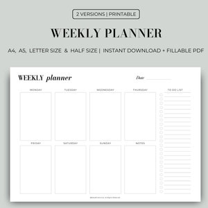 Blank Monthly Calendar, Printable Calendar, Undated Monthly Planner ...