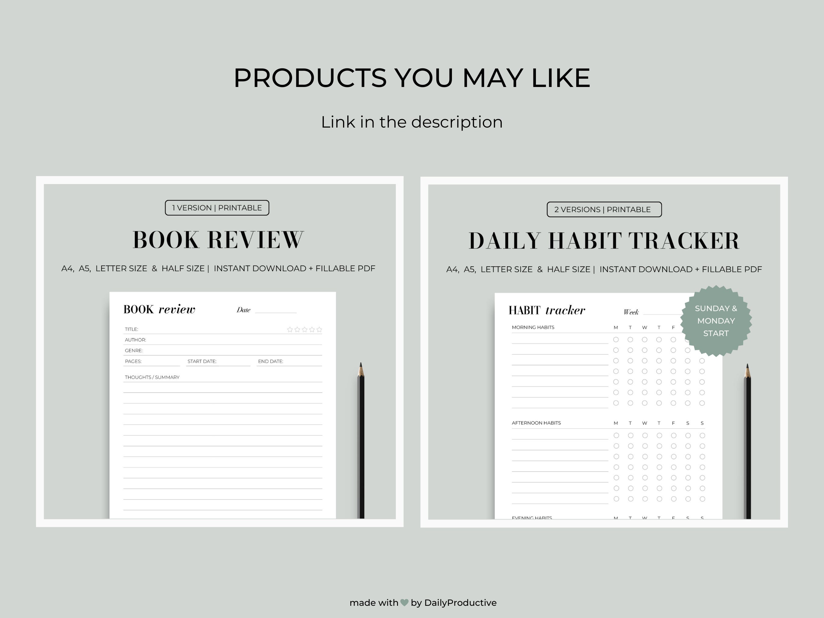 Book Tracker Printable, Reading Log, Book Tracker Journal, Instant ...