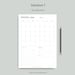Undated Monthly Planner Printable Monthly Calendar Printable - Etsy