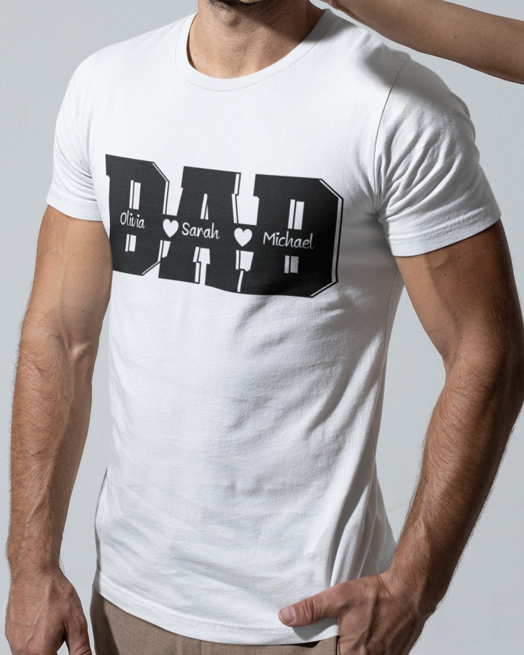 Personalized Dad T-shirt, Custom Father's Day Gift, Custom Dad Tshirt ...