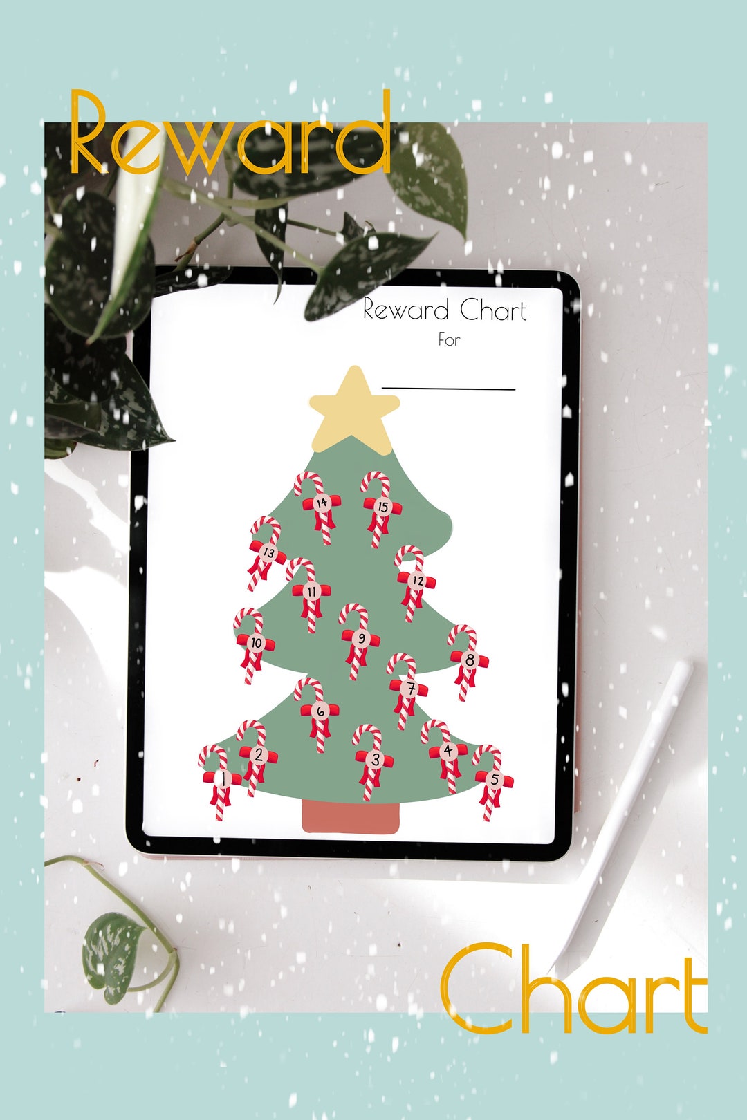 Printable Reward Chart Christmas Tree Music Practice Chart PDF - Etsy