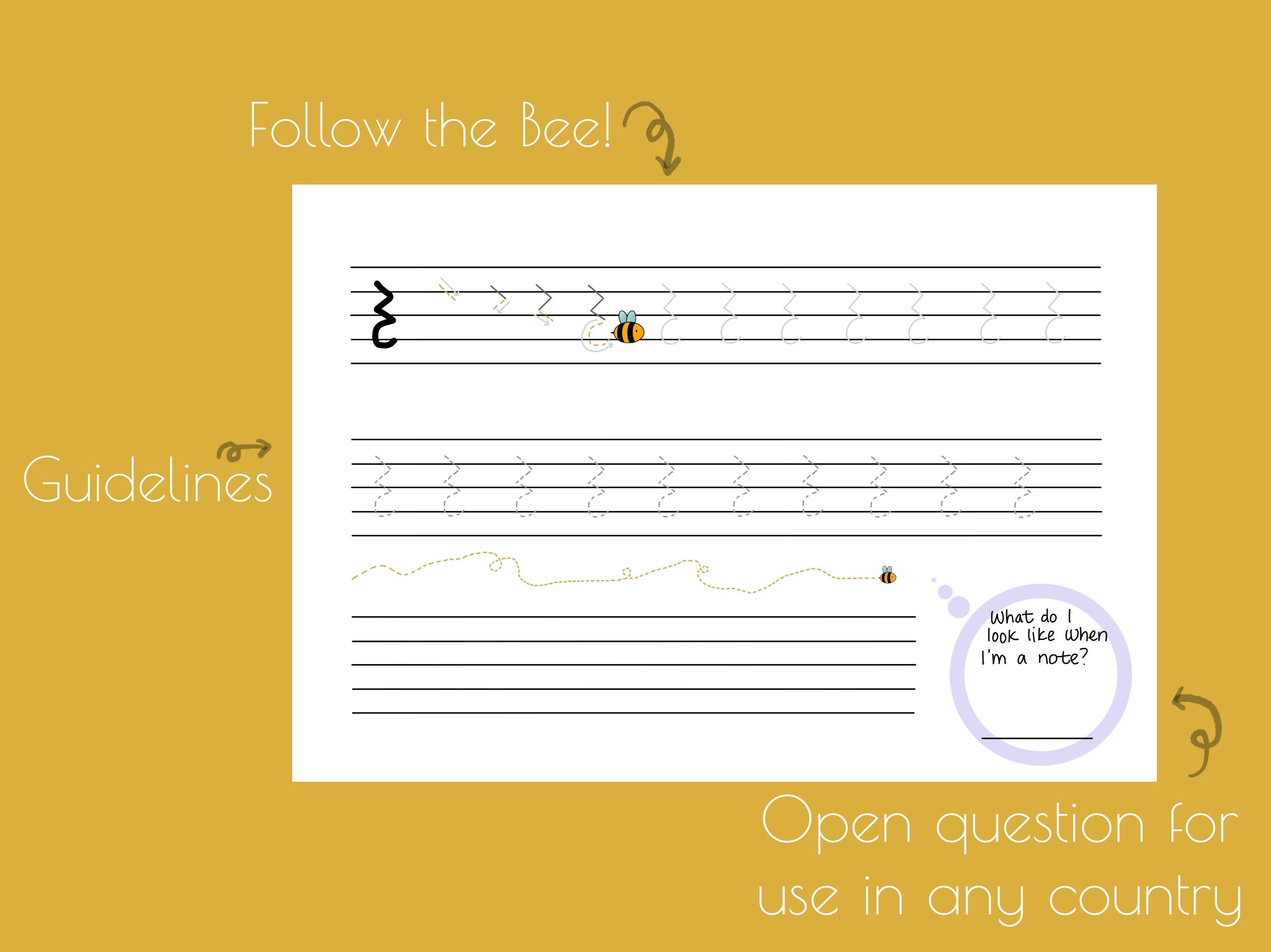4 Printable Music Theory Rests Worksheets Follow the Bee Big Manuscript ...