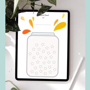 Printable Star Jar Reward Chart Music PDF - Etsy