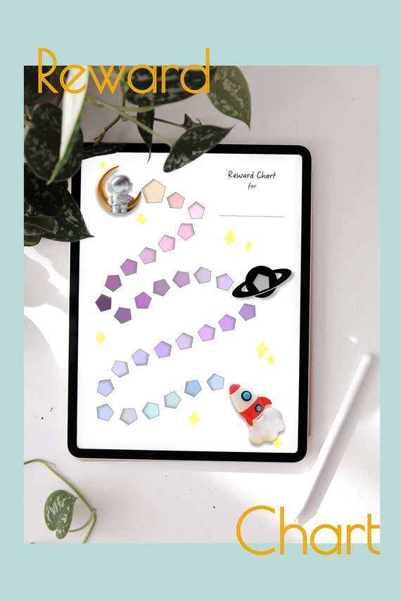 Printable Reward Chart Space Theme Music PDF - Etsy