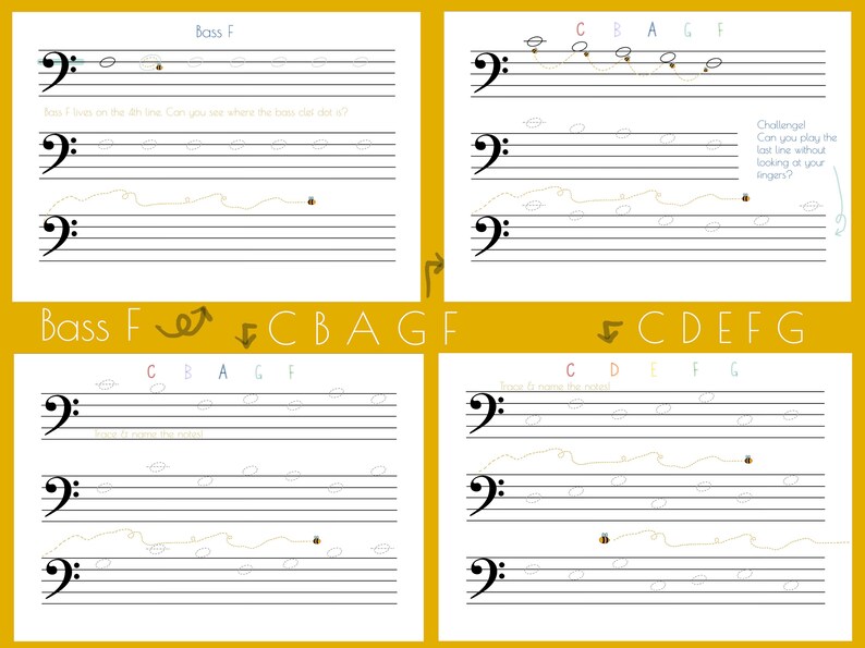 10 Printable Basic Note Music Theory Worksheets + NEW Free Ledger Line ...