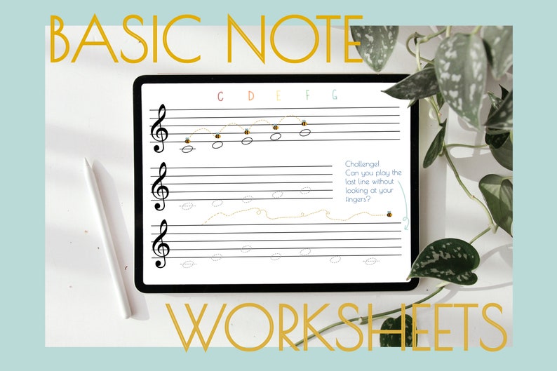 10 Printable Basic Note Music Theory Worksheets + NEW Free Ledger Line ...