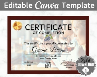 Wine Certificate Course - Etsy