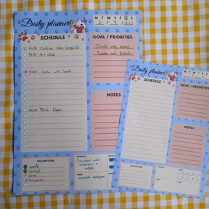 Digital Cute Cat Daily Planner (downloadable and Printable) - Etsy