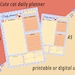 Digital Cute Cat Daily Planner (downloadable and Printable) - Etsy