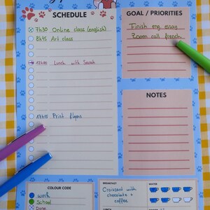 Digital Cute Cat Daily Planner (downloadable and Printable) - Etsy