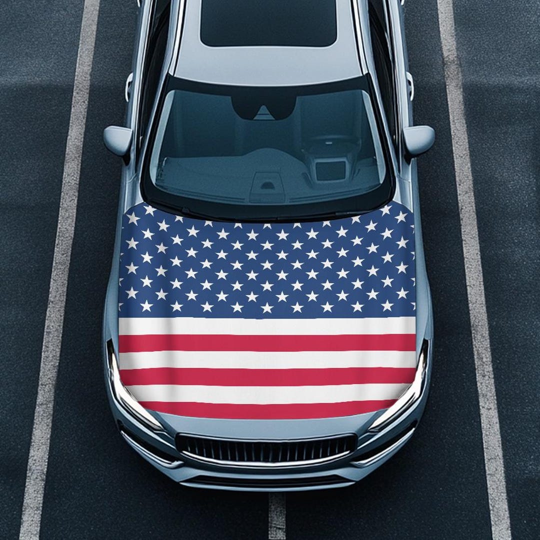 United States Flag Car Hood Cover - Etsy