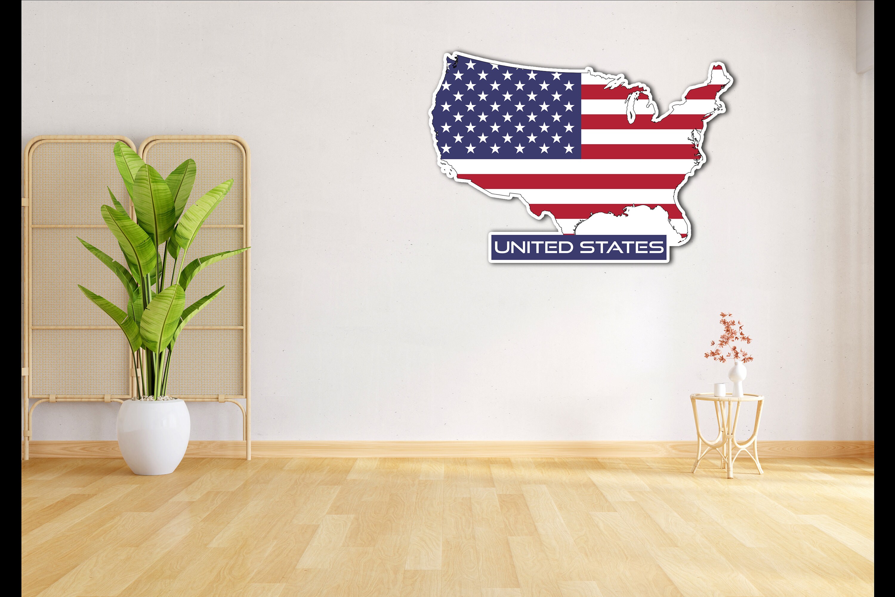 Custom Map Flag Wall Wooden Sign; Customisable/personalisable (select ...