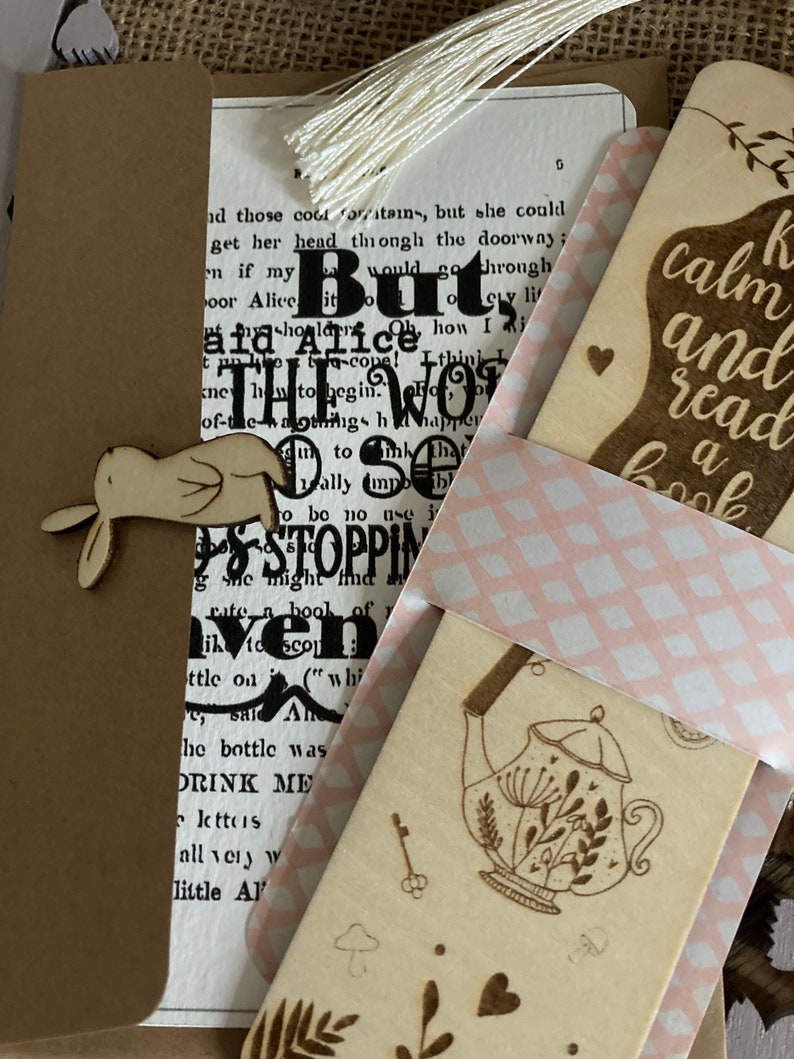 Alice in Wonderland Bookmark. Personalized Bookmark. - Etsy UK