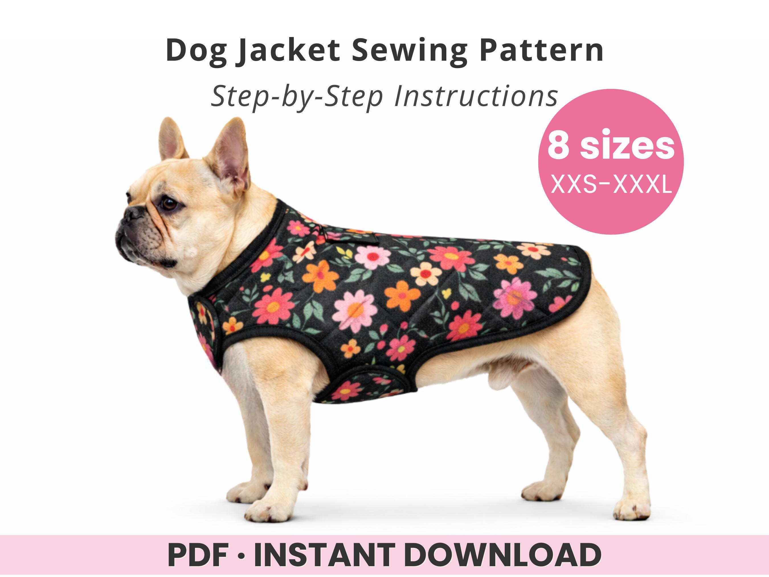 Dog Coat Sewing Pattern | 8 Sizes XXS-XXXL (PDF Pattern) - Etsy