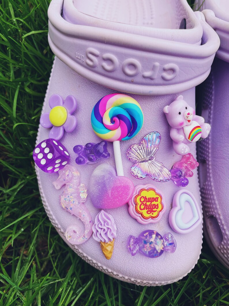 Fun Shoe Charm Lucky Dip Bundle/purple & Lilac - Etsy