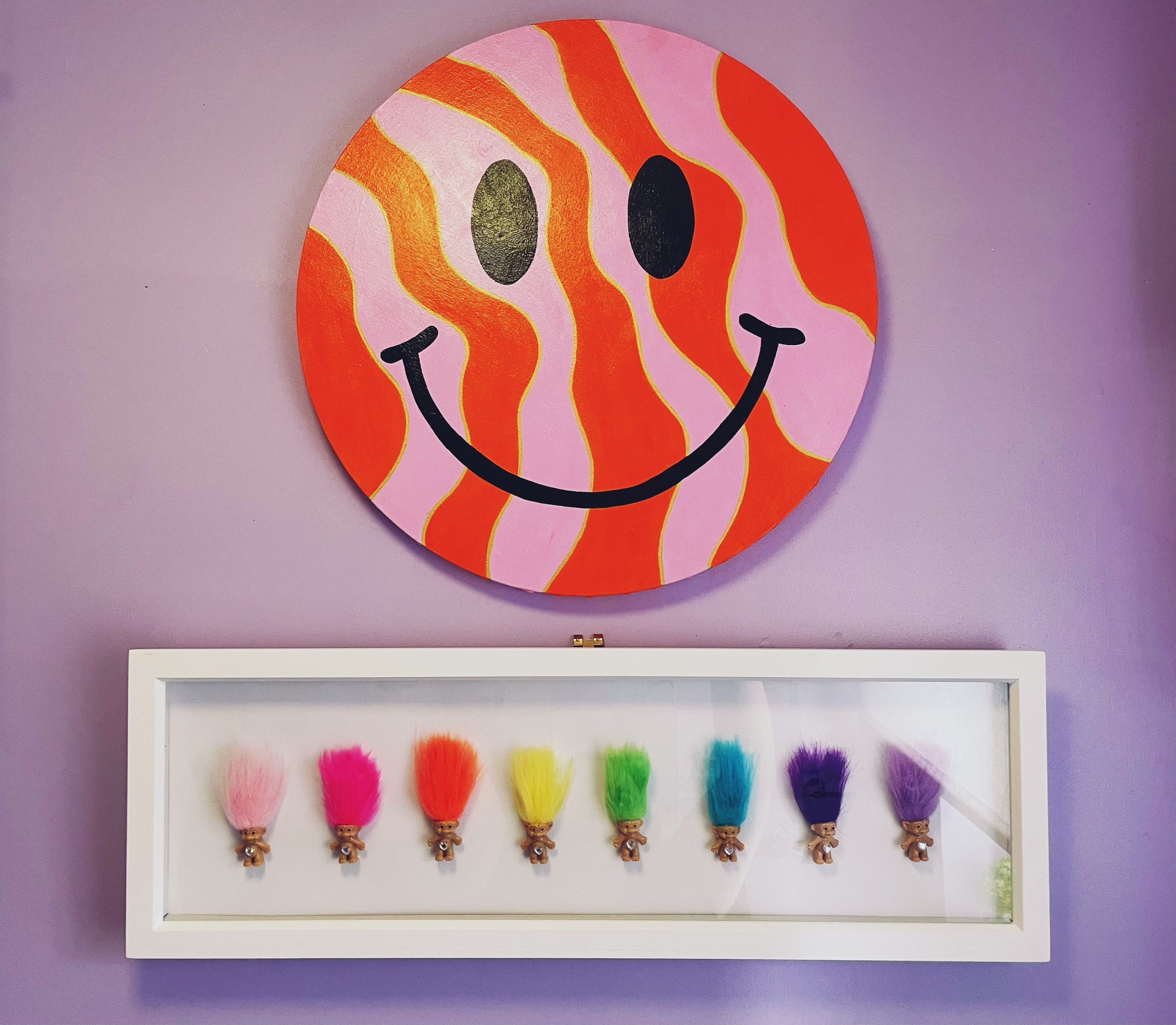 Trolls Decor Art Box Frame Picture/rainbow/nostalgic - Etsy UK