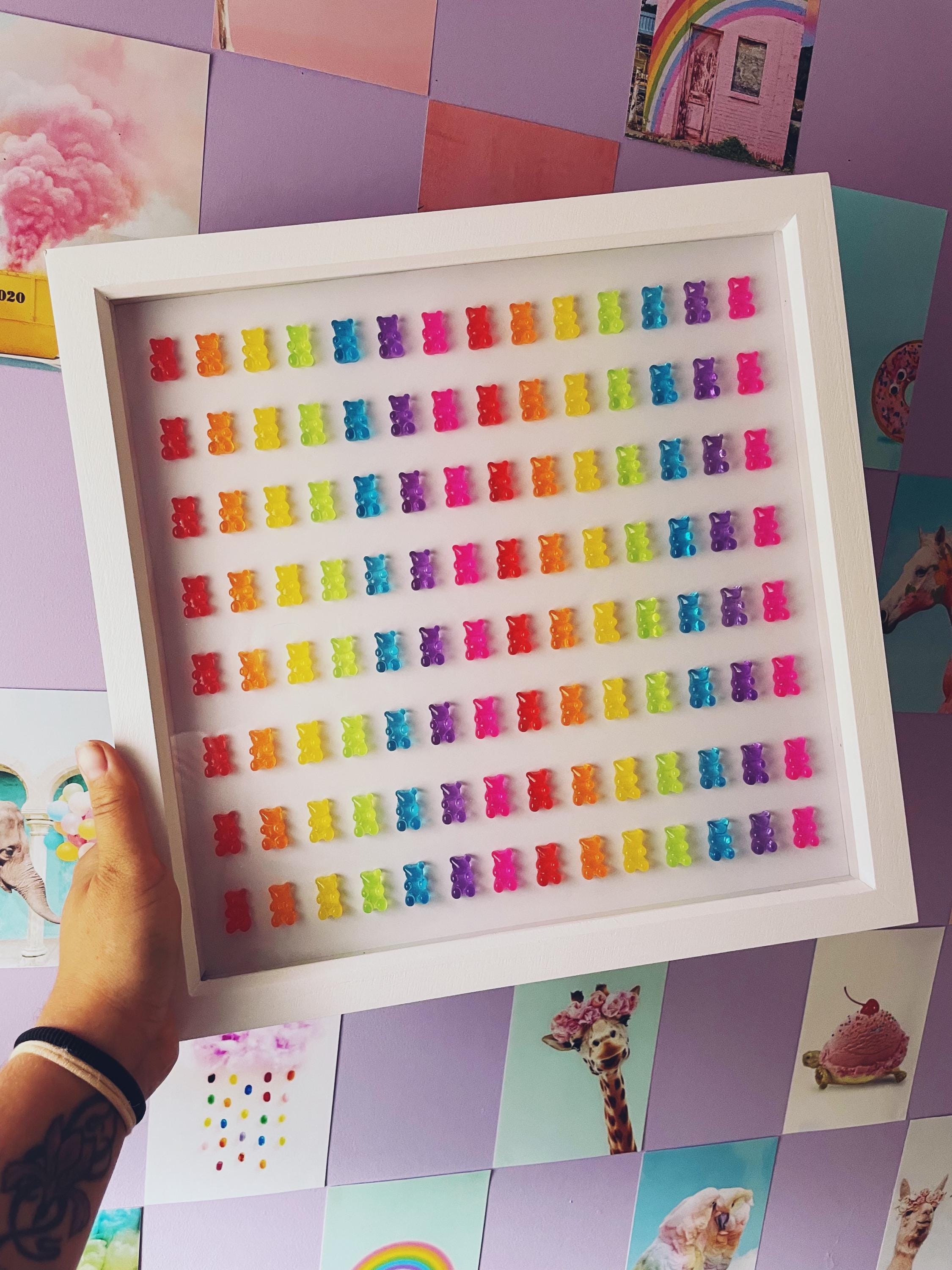 Rainbow Gummy Bear Box Frame Picture/bright/colourful/decor - Etsy