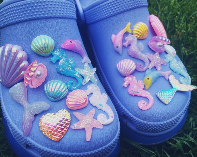 Seashell Shoe Charms - Etsy