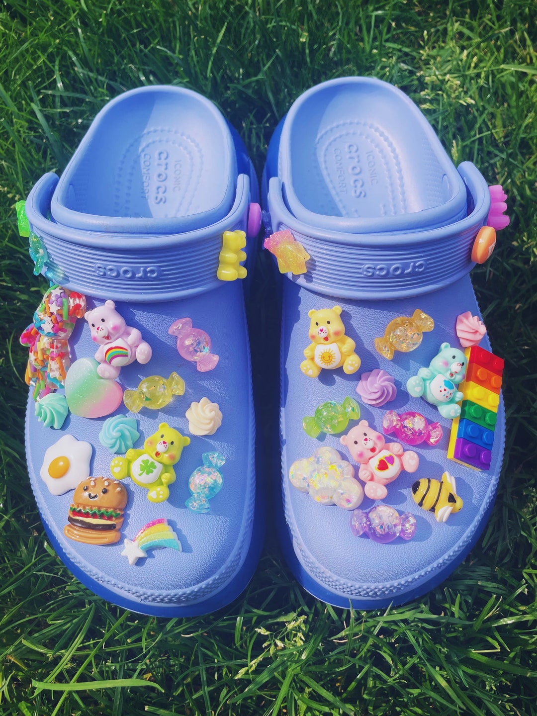 Funky Y2K Shoe Charms: Bears, Sweets, Building Brick - Etsy