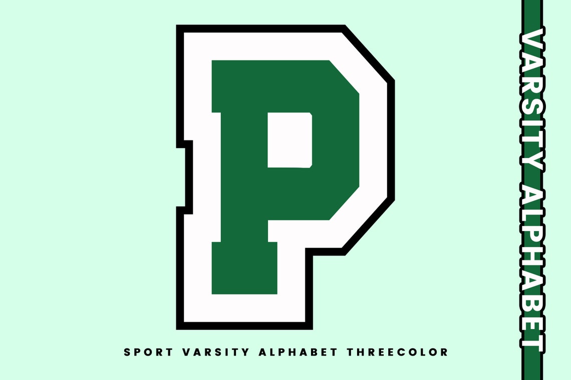Modern Varsity Font SVG, Varsity Font, Baseball Font, Varsity Letters ...