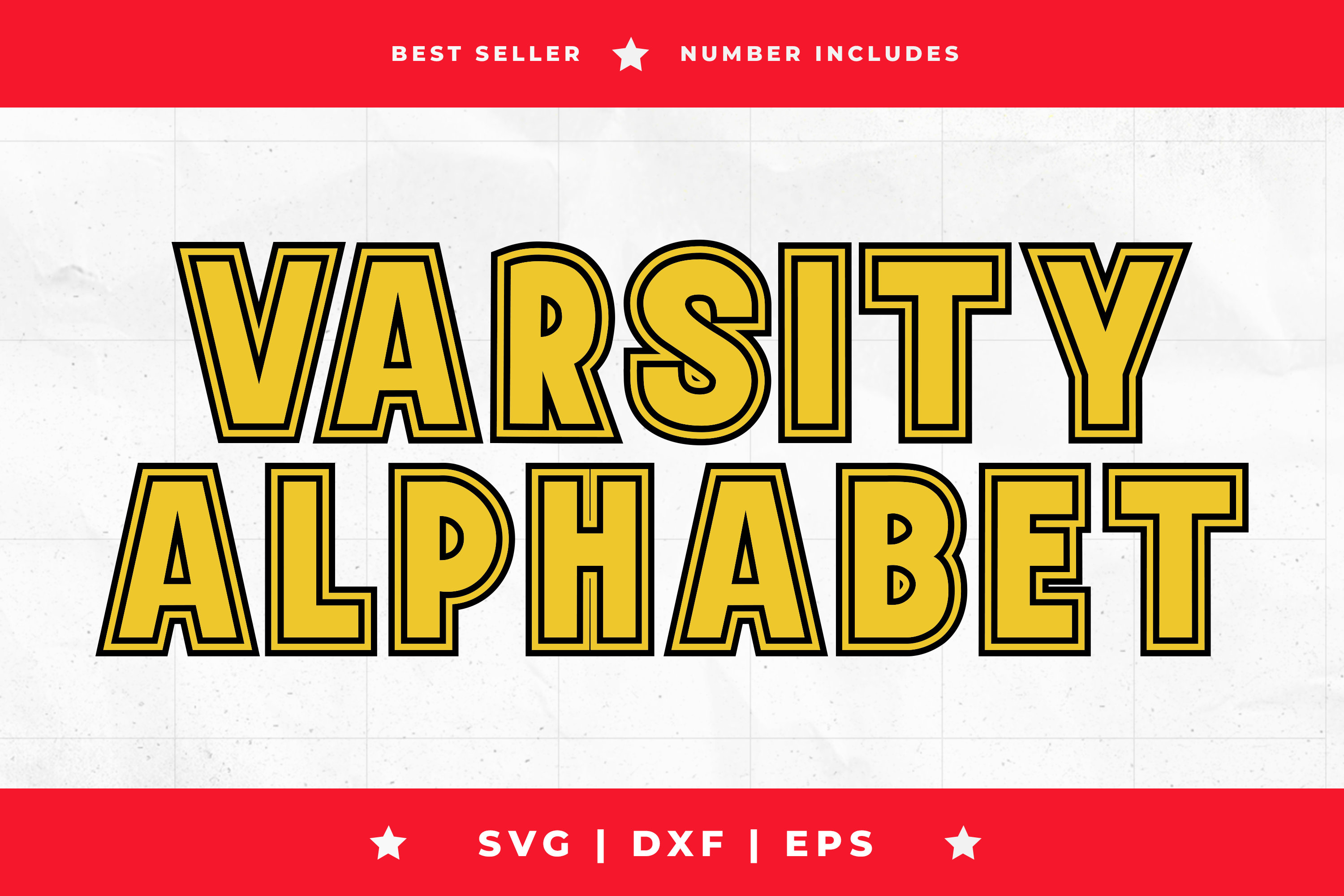 Modern Varsity Font SVG, Sports Font, Varsity Jacket, SVG File, Vector ...