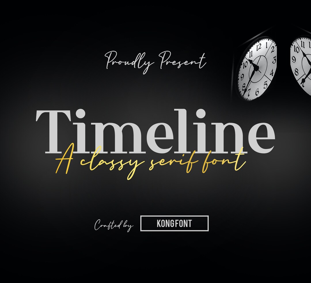 Modern Font, Serif Font, Timeline Font, Design Font, Professional Serif ...
