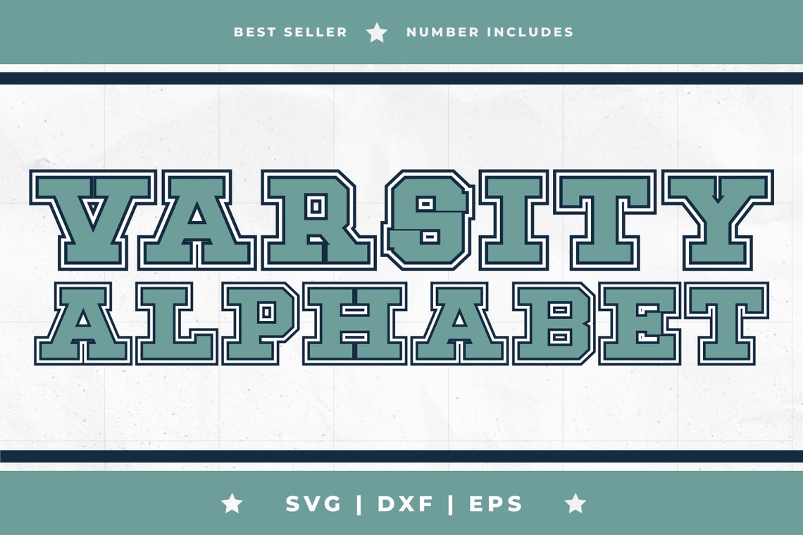 Modern Varsity Font SVG Baseball Font Modern Fonts Font - Etsy