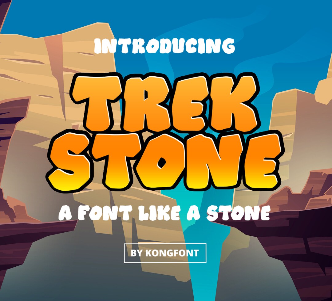 Modern Font, Font, Kids Font, Display Font, Design Font - Trek Stone ...