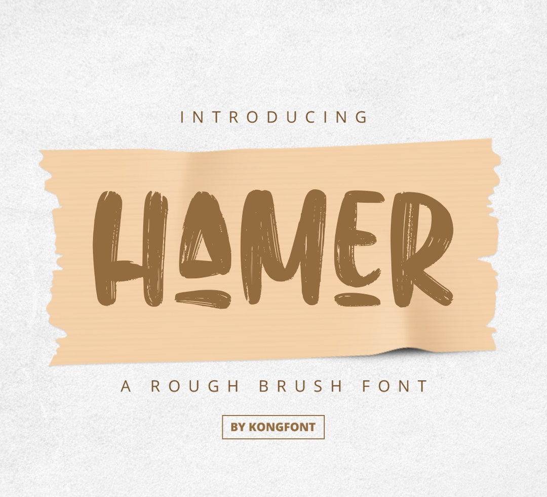 Modern Font, Brush Font, Handwritten Font, Artistic Brush Font - Hamer ...