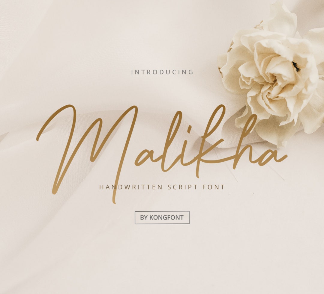Modern Font, Handwritten Font, Stylish Font, Design Font - Malikha ...