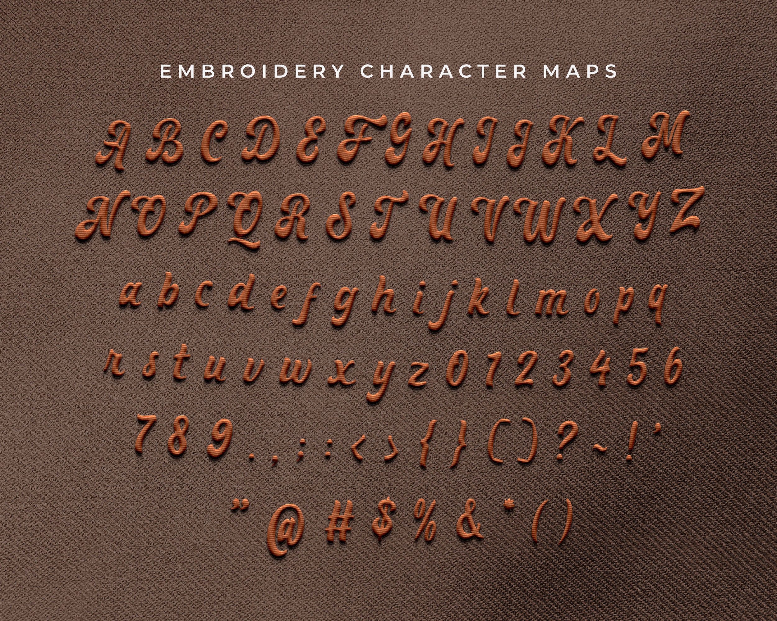 Modern Embroidery Font, Best Embroidery Font, BX Embroidery Fonts, DST ...