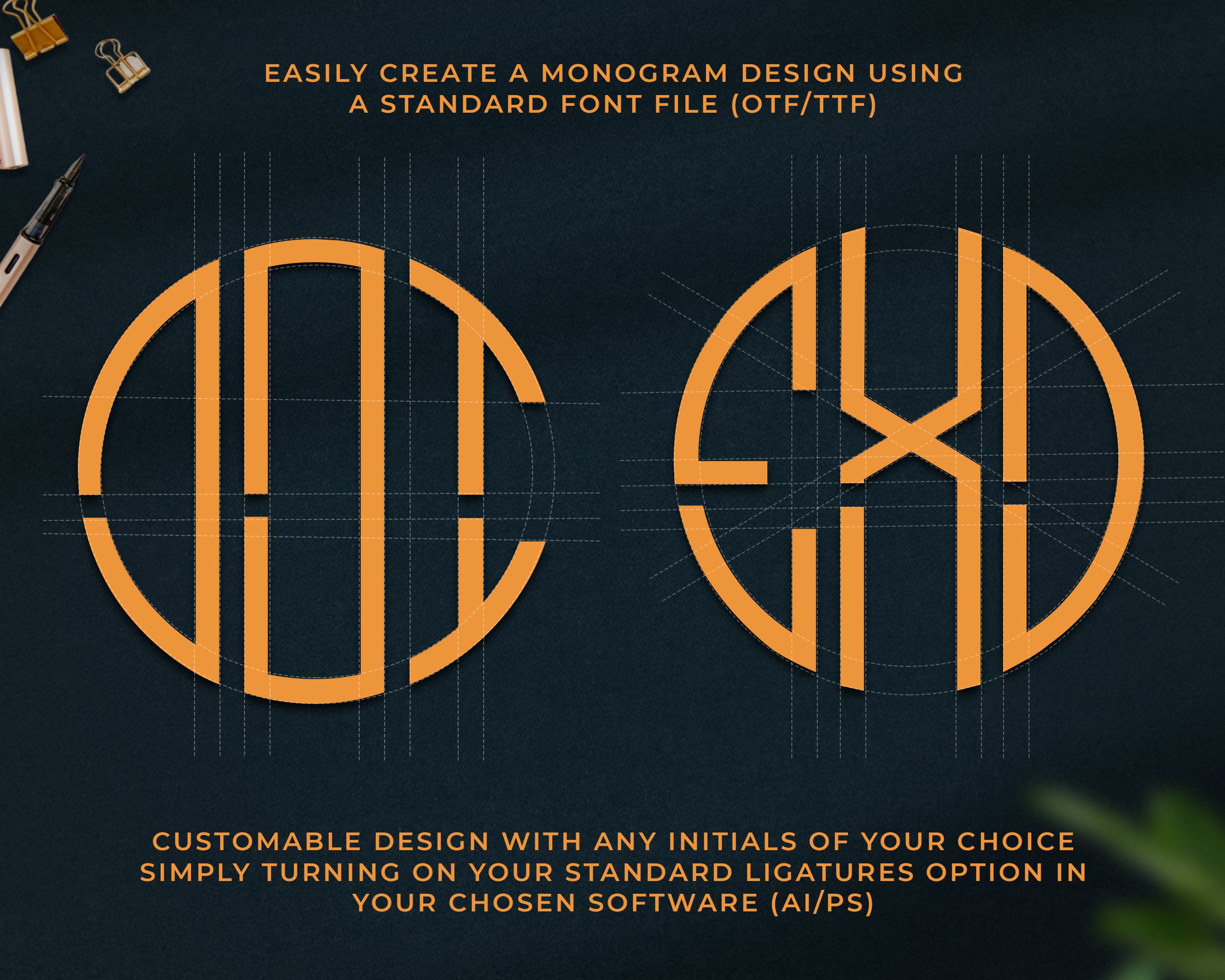 Monogram Font, Font, Monogram SVG, Monogram Text Font, Monogram Logo ...