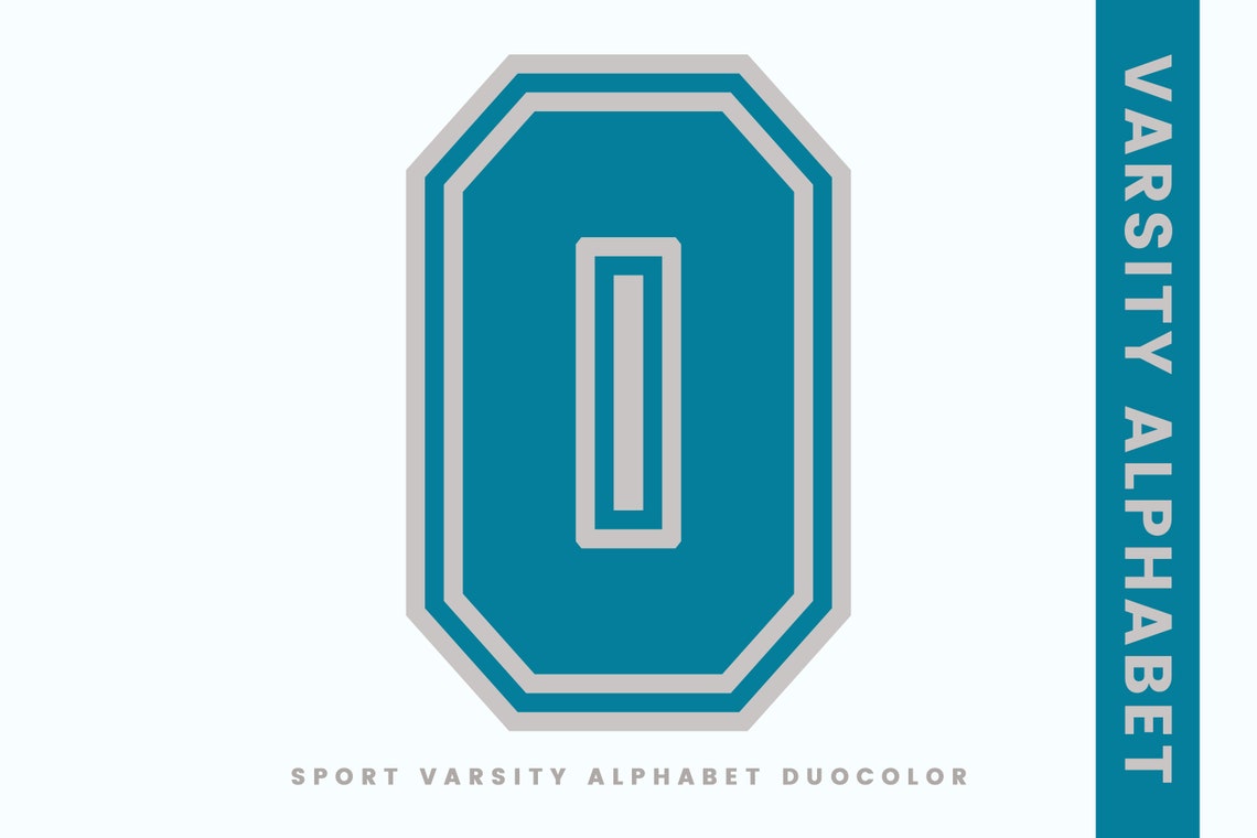 Modern Varsity Font SVG Varsity Letter Font Font SVG Vector - Etsy