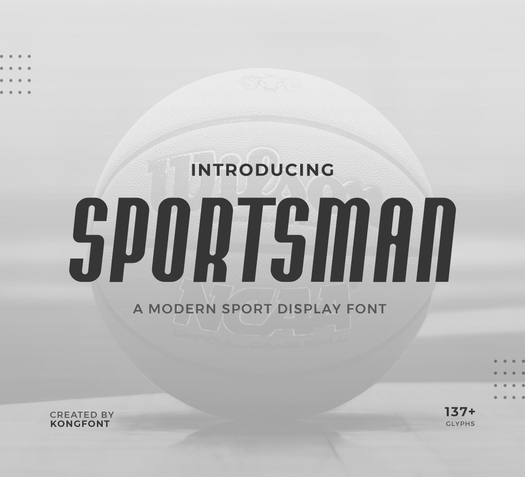Modern Font, Sport Font, Display Font, Athletic Font - Sportsman Modern ...