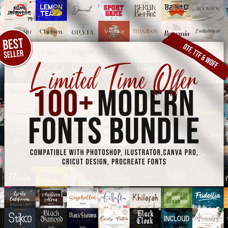 Font Bundle - Etsy