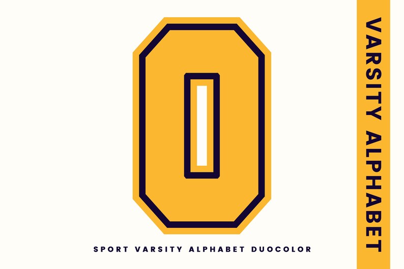 Modern Varsity Font SVG, Modern Fonts, Sports Font, Vector Font, Retro ...