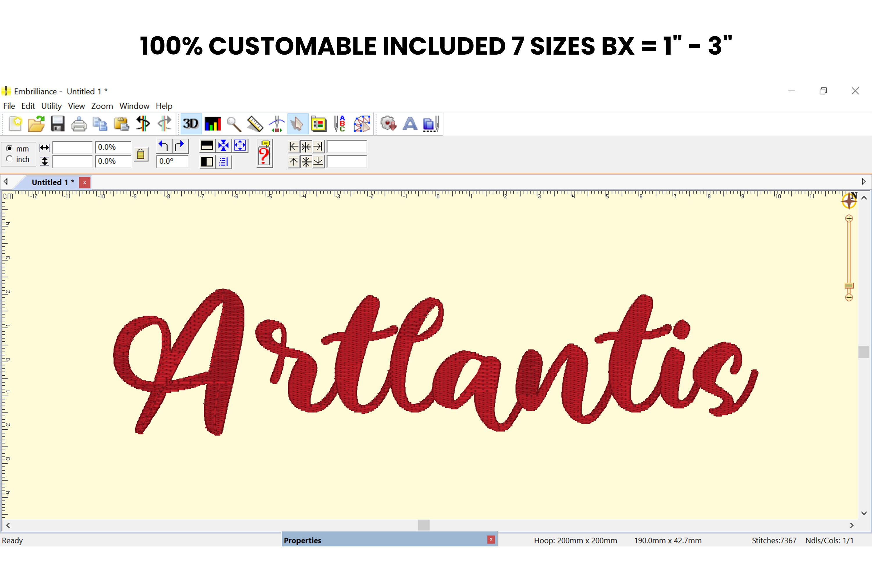 Modern Christmas Embroidery Font Bundle, Embroidery Fonts, Merry ...