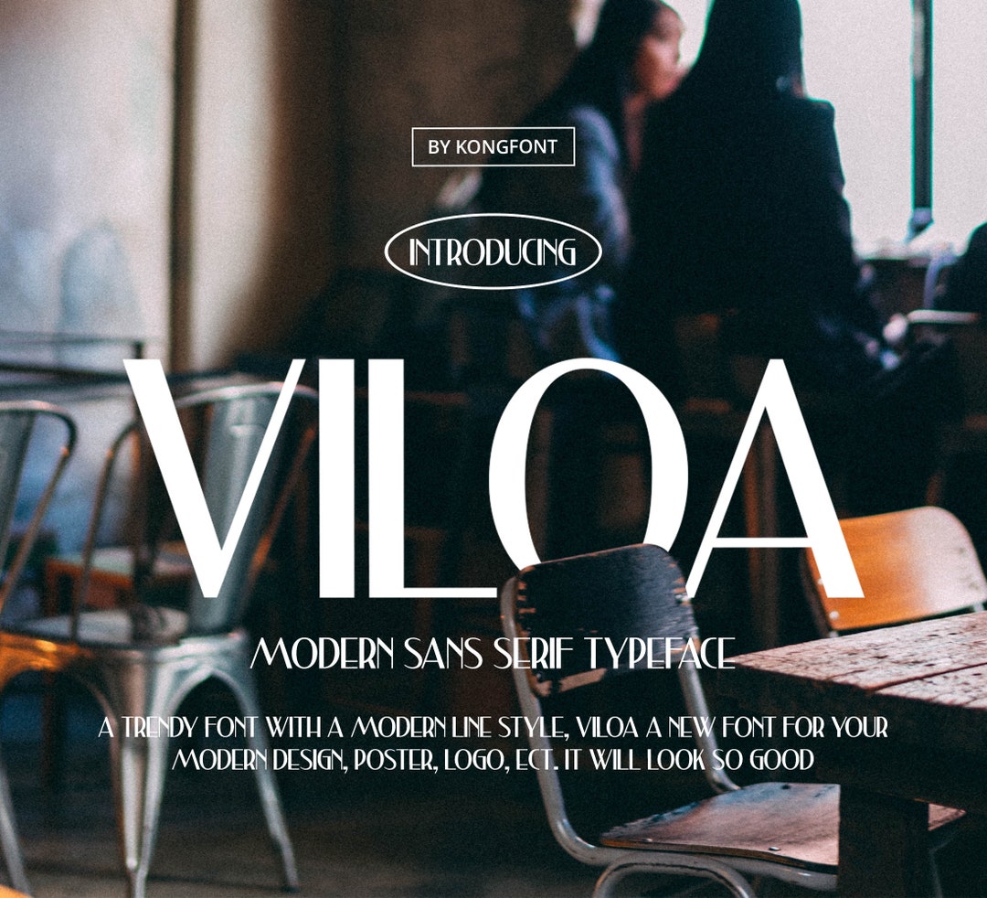 Modern Font, Viloa Font, Sans Serif Font, Font Design, Font Collection ...