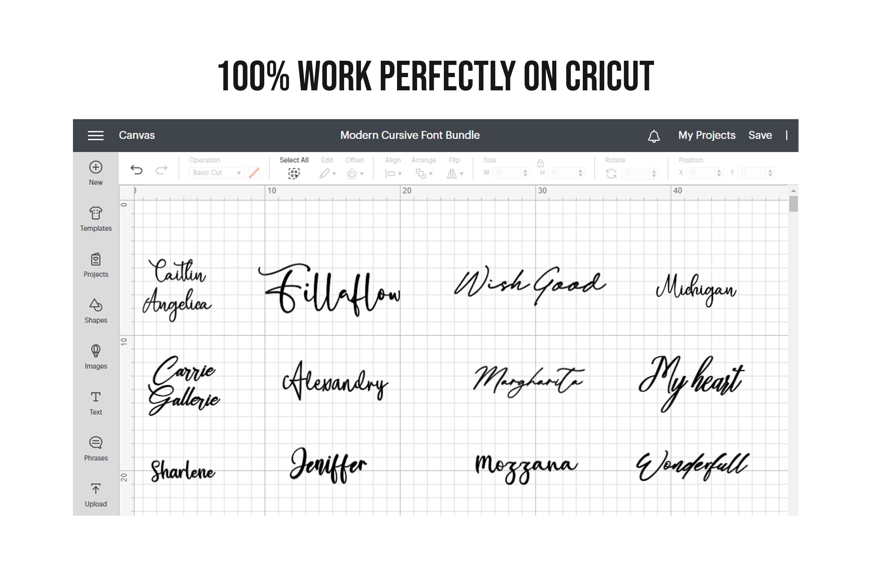 Modern Cursive Font Bundle Modern Cursive Cursive Font - Etsy