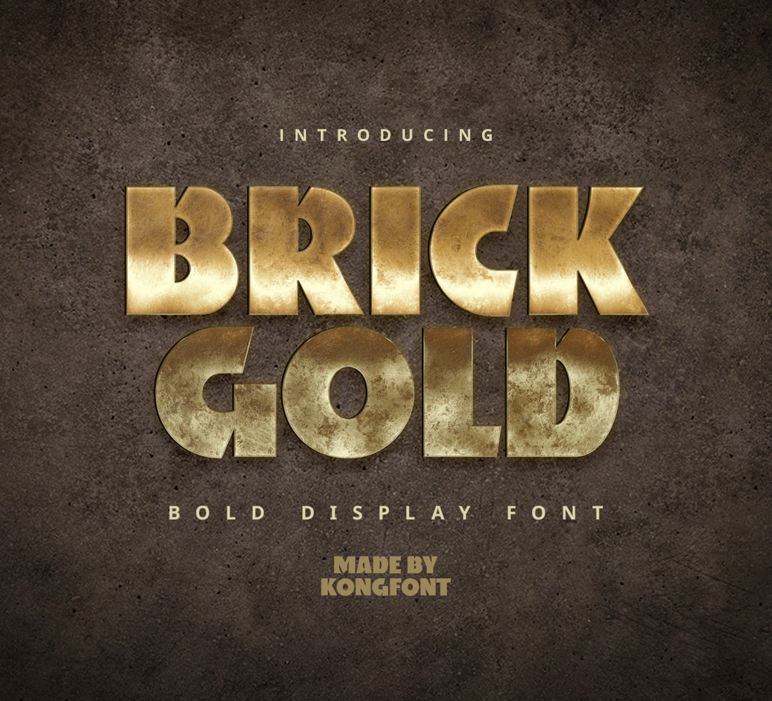 Brickgold Bold Display Font (TTF, OTF, WOFF) - Etsy